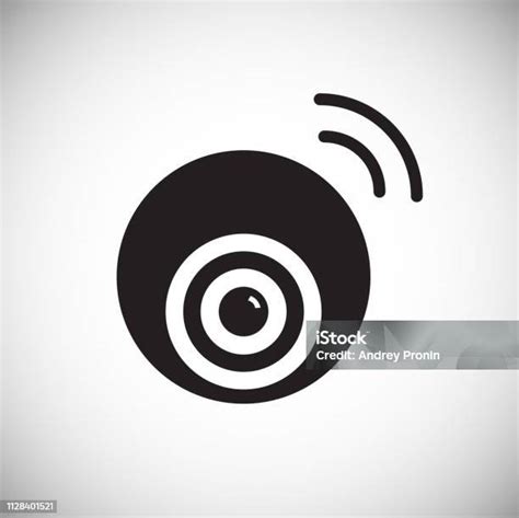 흰색 배경 그래픽 및 웹 디자인 현대 간단한 벡터 기호에 대 한 스마트 무선 Ip 카메라 아이콘 인터넷 개념입니다 웹사이트 디자인 웹 버튼 또는 모바일 애플 리 케이 션에