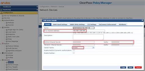 Authenticate Aruba Devices Against ClearPass With RADIUS AventisTech
