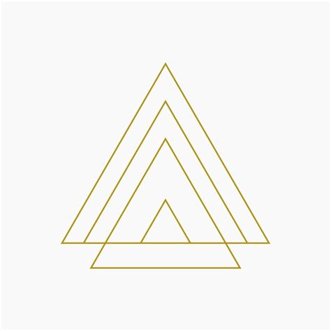 Premium Vector Triangle Shape Elegant Logo Element
