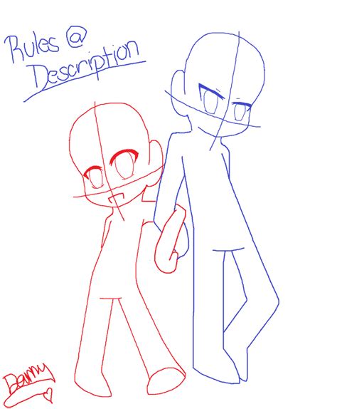 Chibi Couple Base By Dannymoved On Deviantart