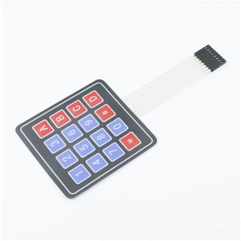 Custom Membrane Switch 4x4 Matrix Keypad16 Keys Numeric Keypad