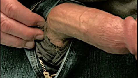 Veiny Cock Hangs Out Of Jeans Close Up Xhamster