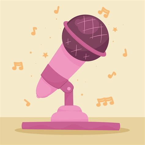 premium vector microphone audio device tech