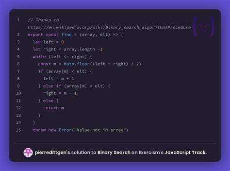 pierredittgen s solution for binary search in javascript on exercism