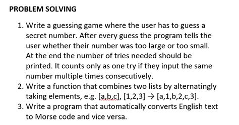 Solved PROBLEM SOLVING Write A Guessing Game Where The Chegg