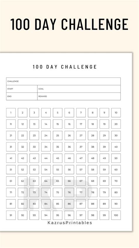 100 Day Challenge 100 Day Challenge Savings Challenge Workout