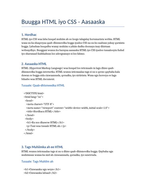 Html Css Book 20 Pages Pdf
