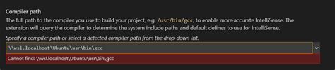 Windows Subsystem For Linux Visual Studio Code C C Extension Cannot Find Compiler Path