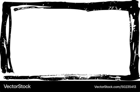 Artistic Isolated Grunge Square Frame Royalty Free Vector