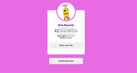 Build A Random User Generator App Using Reactjs Geeksforgeeks