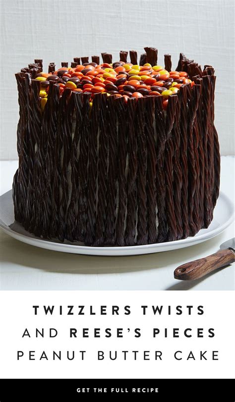 Irresistible Layered Chocolate Cake With Twizzlers And Reeses Pieces