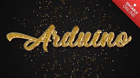 Arduino Glitter Font Online Text Effect Generator