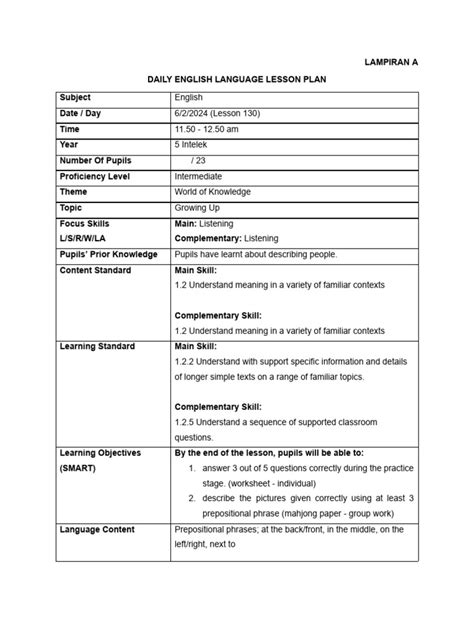 Year 5 (LP 6 - 2 - 2024) | PDF | Teachers | Cognitive Science