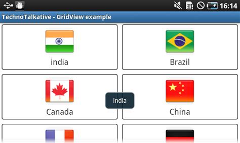 Android Gridview Example Technotalkative