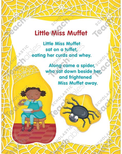 Little Miss Muffet Clipart