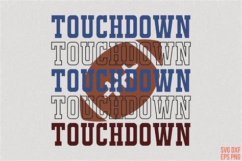 Football Touchdown Svg Graphic By Sinacreation · Creative Fabrica