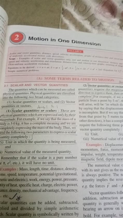 2 Motion In One Dimension Simple Numerical Problems Examples Mass Le