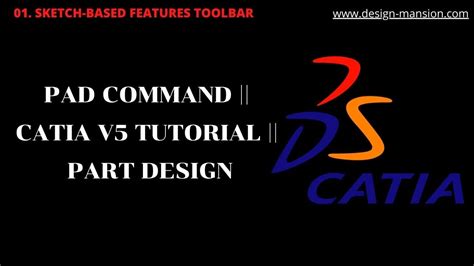 PAD COMMAND CATIA V Tutorial Part Design YouTube