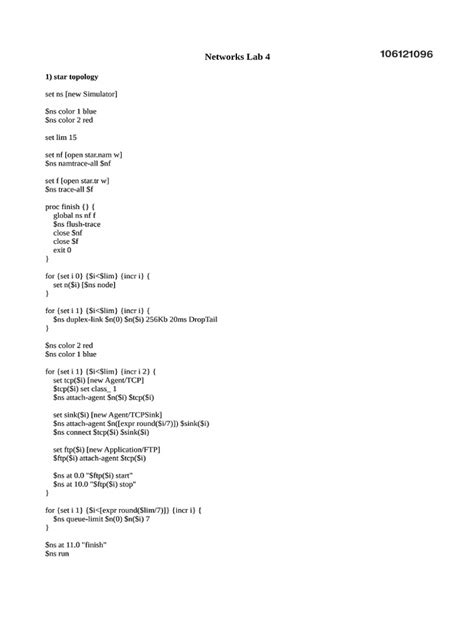 ns 2 lab 4 pdf