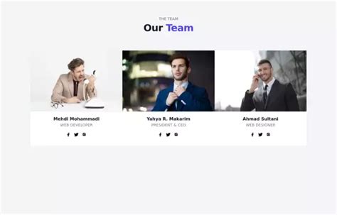 Team Section Tailwind Css Example