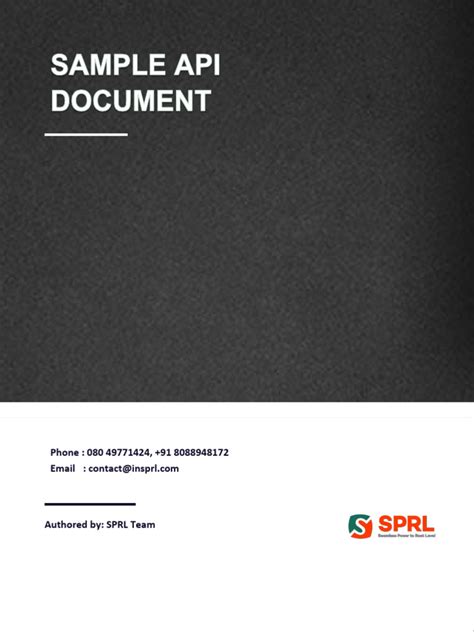 sprl sample api document pdf internet software development