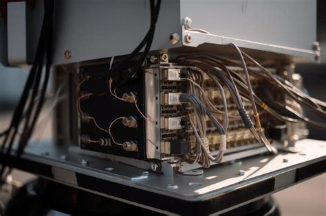 Premium Photo Closeup Of G Antenna With Cables And Connectors Visible Created With Generative Ai