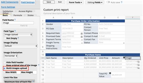 custom print report and subtables support ragic community