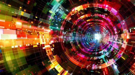 Abstract Digital Graphics Featuring Lines And Patterns Symbolizing Technology And Innovation