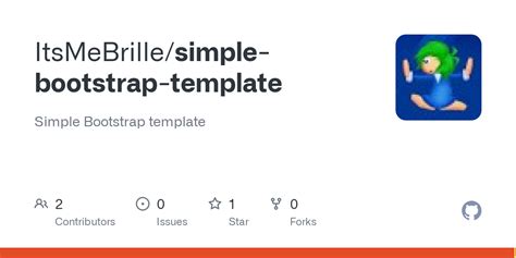 Github Itsmebrillesimple Bootstrap Template Simple Bootstrap Template