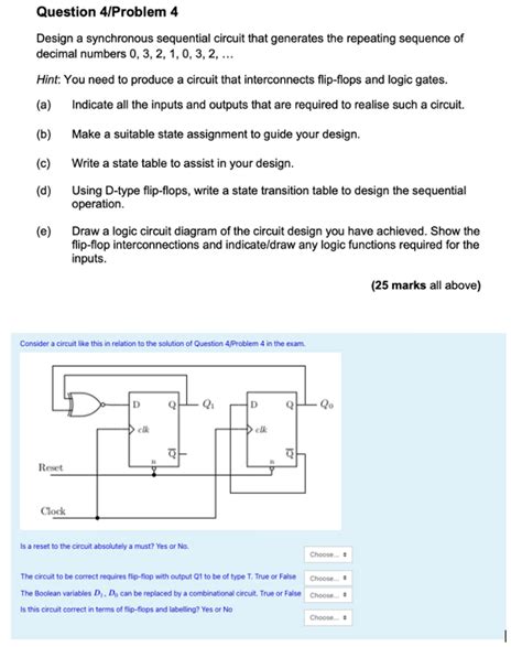 solved question 4 problem 4 design a synchronous sequential