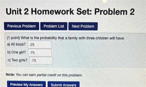 Solved Unit 2 Homework Set Problem 2 1 Point What Is The Chegg Com