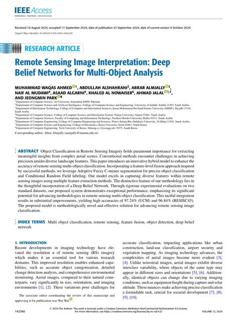 Pdf Remote Sensing Image Interpretation Deep Belief Networks For