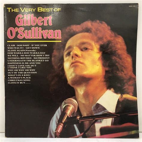 Gilbert Osullivan The Very Best Of Gilbert Osullivan Vinyl Lp