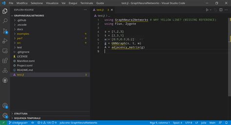 Missing Reference When Developing A Package In Vscode Vs Code Julia Programming Language