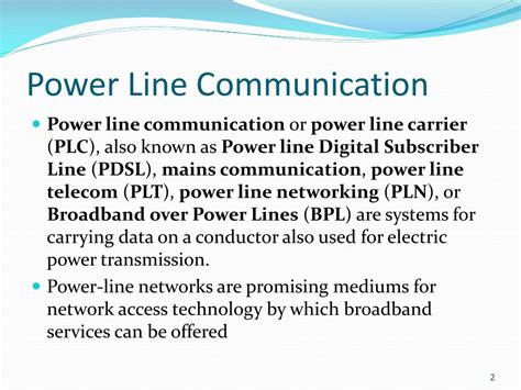 PPT Power Line Communication PowerPoint Presentation Free Download