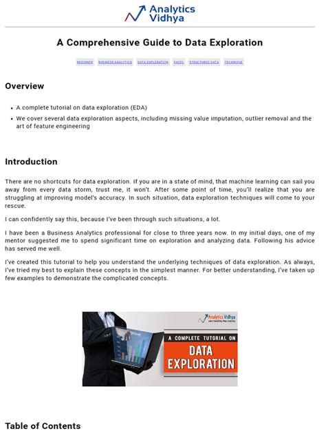 guide data exploration pdf outlier dependent and independent