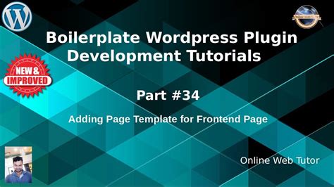 Boilerplate Wordpress Plugin Development Tutorials 34 Adding Page Template For Frontend Page