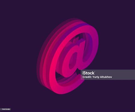 메일 등각 투영 아이콘입니다 벡터 3d 일러스트입니다 0명에 대한 스톡 벡터 아트 및 기타 이미지 0명 3차원 형태 개념 Istock