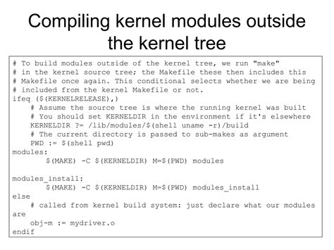 linux kernel modules ppt