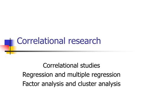 Ppt Correlational Research Powerpoint Presentation Free Download