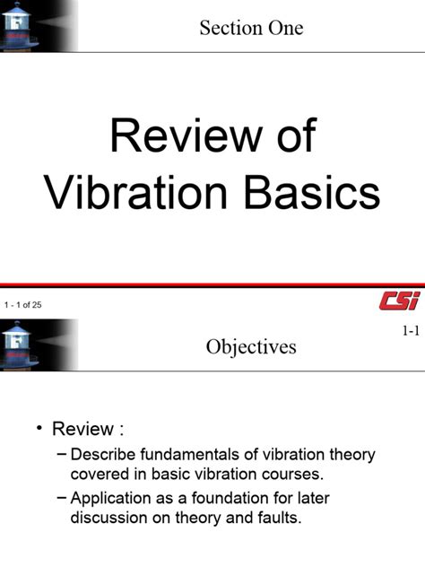 01 Vibration Basics Pdf Amplitude Oscillation