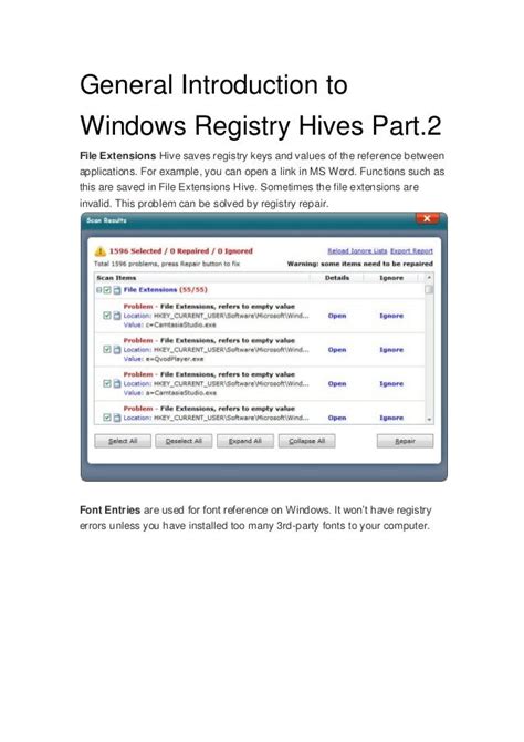 General Introduction To Windows Registry Hives Part2