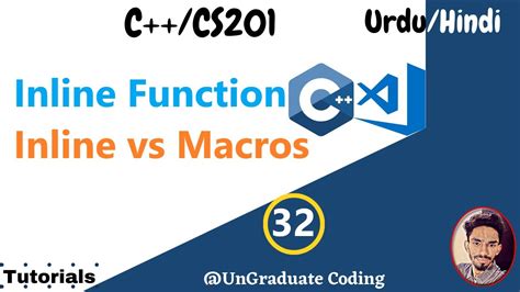 Inline Function Inline Vs Macro Cs201c Tutorial For Beginners Urdu Inline Vs Macro