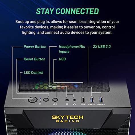 Skytech Chronos Gaming PC Desktop Intel Core I K GHz NVIDIA RTX TB NVME SSD