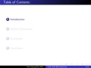 A Feature Based Model For Nested Named Entity Recognition At VLSP NER Evaluation Campaign PPT