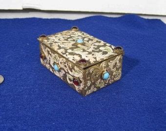 Jeweled Trinket Box Etsy