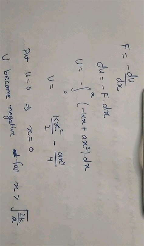 Q1 A Particle Which Is Constrained To Move Along The X Axis Is