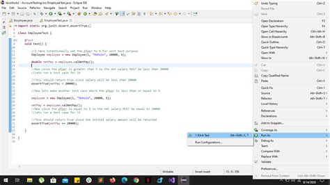 Solved Employee Net Salary Write Junit Test Class Course Hero