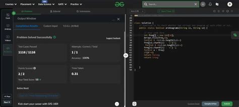 Java Codingjourney Geeksforgeeks Problemsolving Anagrams