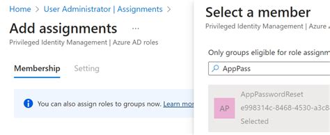 reset user account passwords using microsoft graph and application